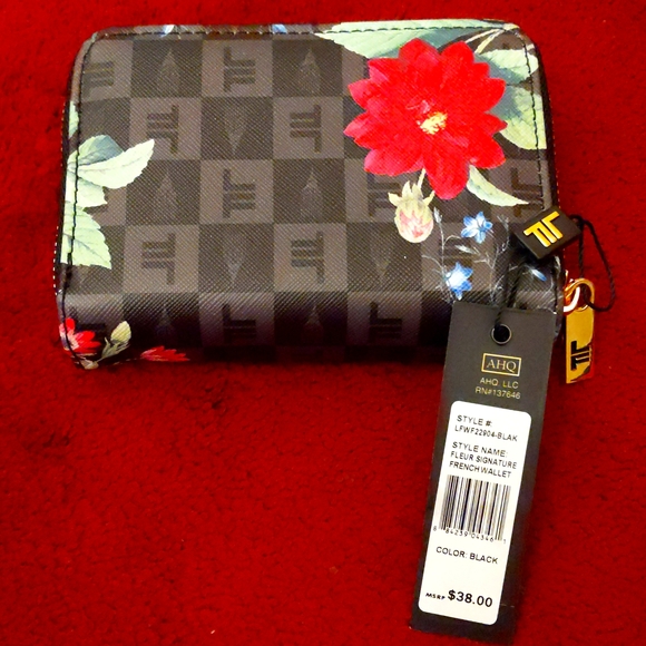 London Fog | Bags | London Fog Collection Fleur Signature French Wallet ...